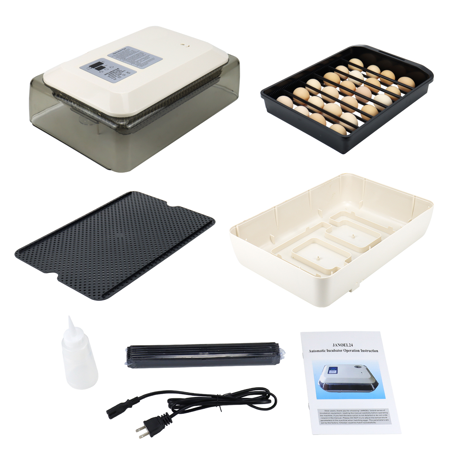 Janoel 24s Automatic Incubator Temperature Control Forchicken Duck ...